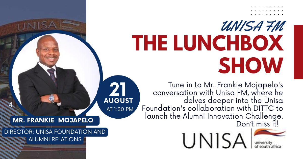 Today on Unisa Radio: Interview with Mr Frankie Mojapelo